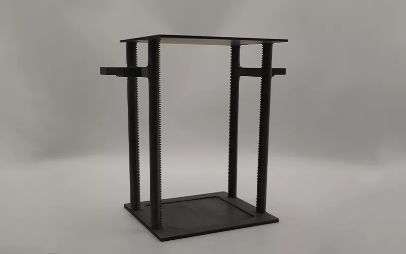 SiC ceramic vertical wafer boat used in diffusion and oxidation furnaces